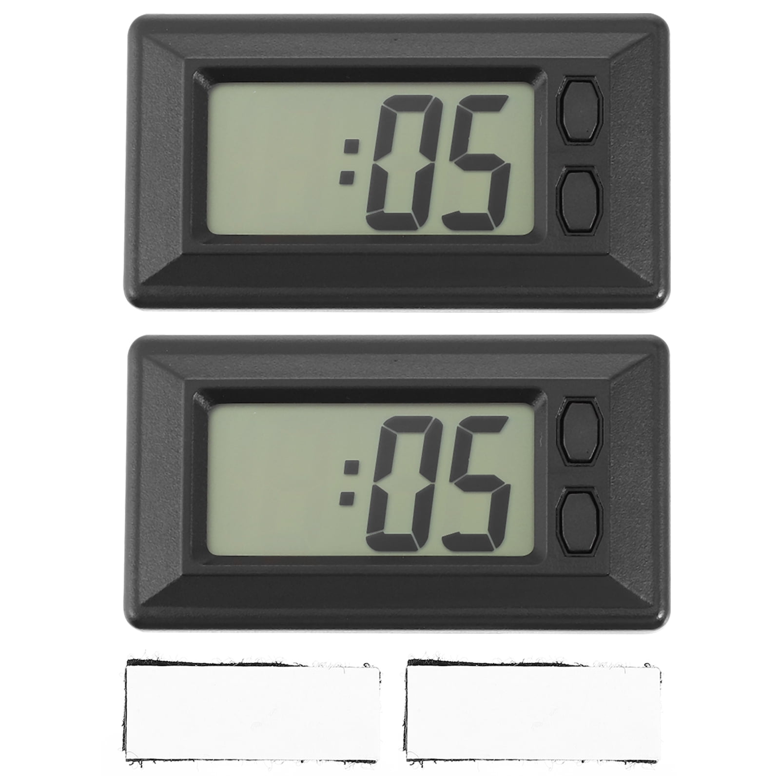 2 Pcs Electronic Clock Desk Digital Interior Lightweight - Walmart.com