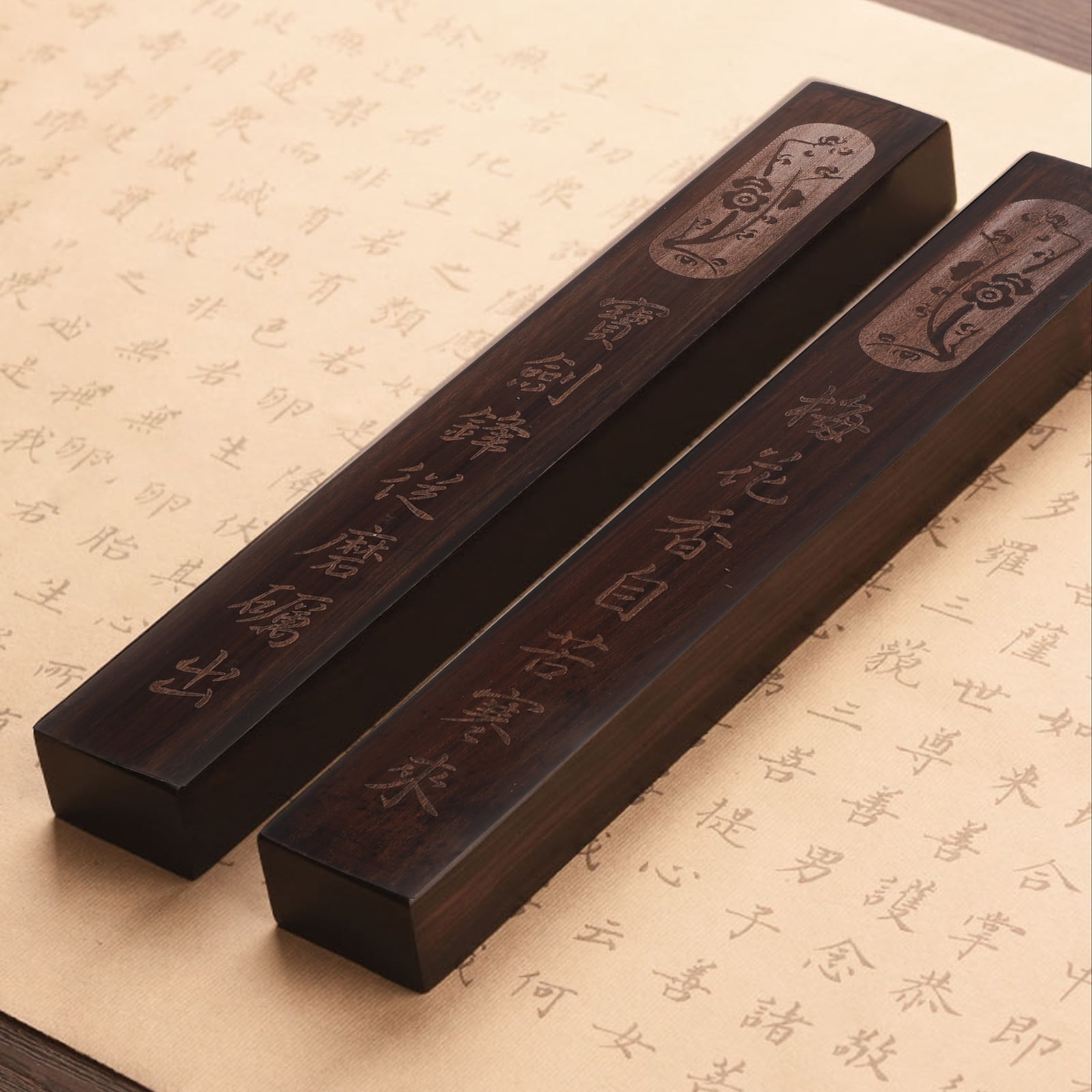 2 Pcs Engraved Paperweight Town Ruler Art Paperweights Desktop Man Miss ...