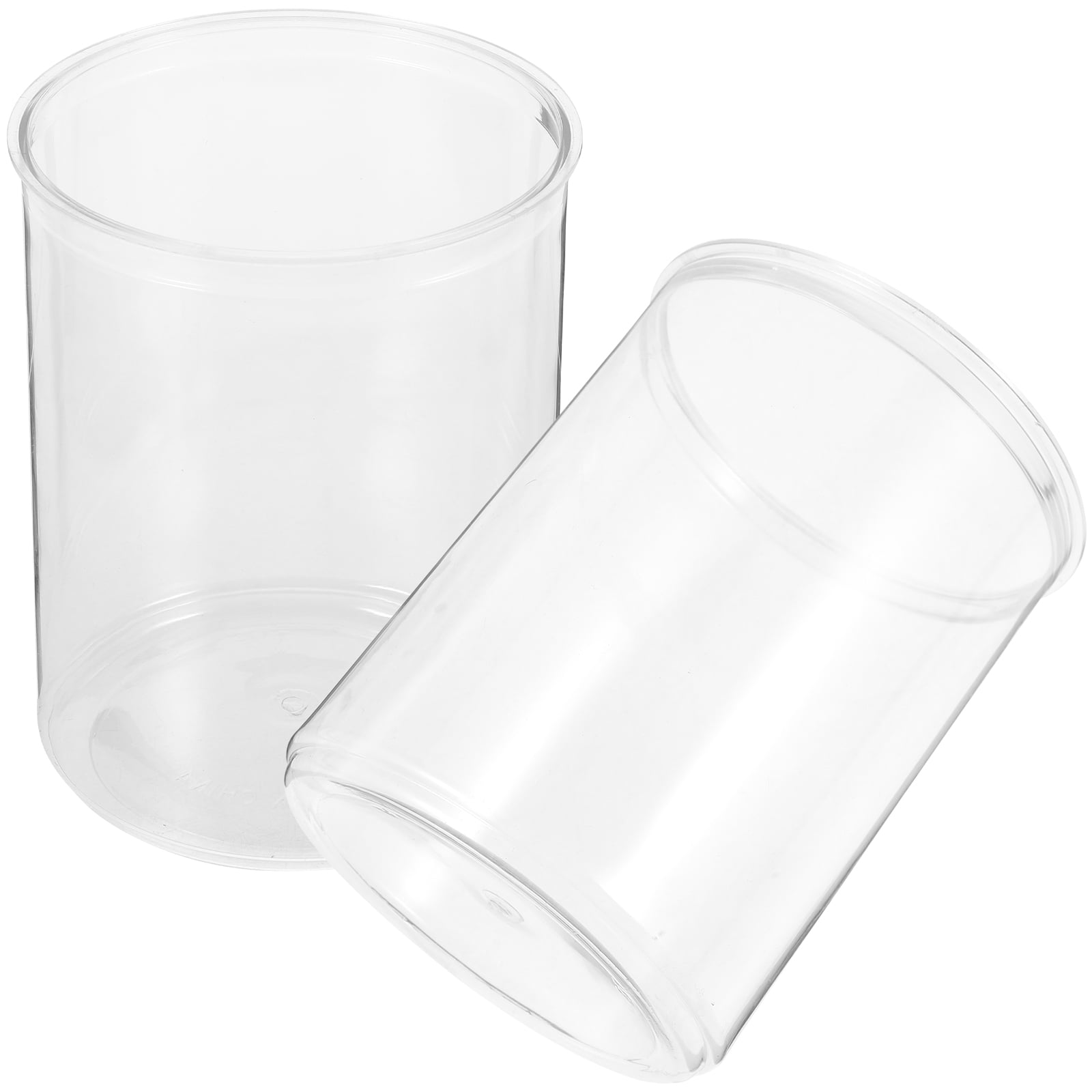 HOMEMAXS 2 Pcs Fish Tank Clear Vacuum Seal Containers Sink Bowl Plant ...