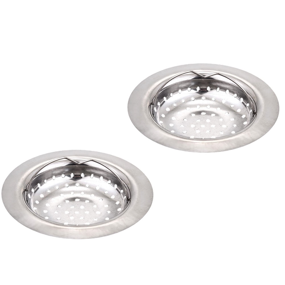 HOMEMAXS 2 Pcs Floor Drain Strainer Kitchen Stainless Steel Filter Sink ...