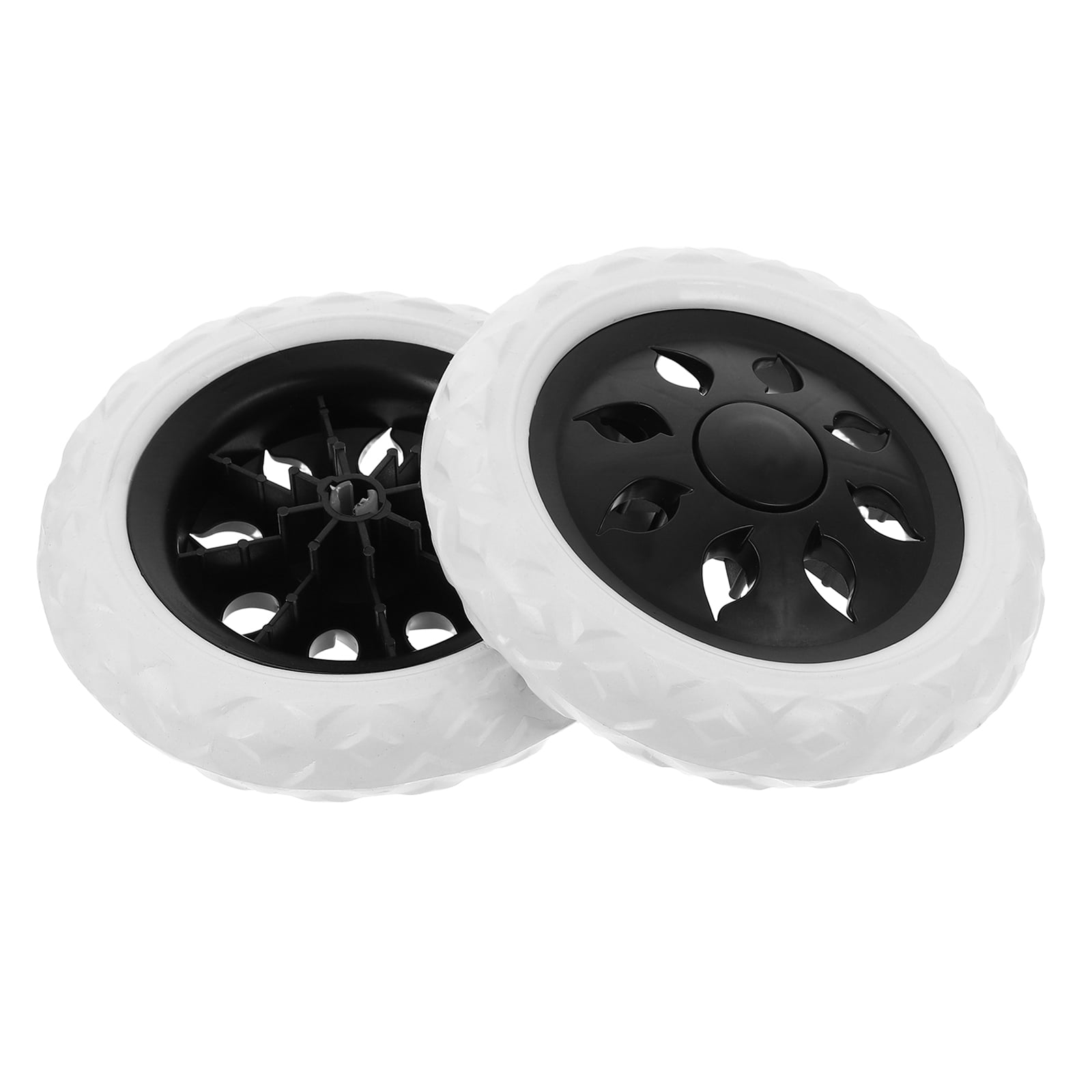 HOMEMAXS 2 Pcs Hand Cart Wheels Replacement Large Trolley Wheelbarrow ...
