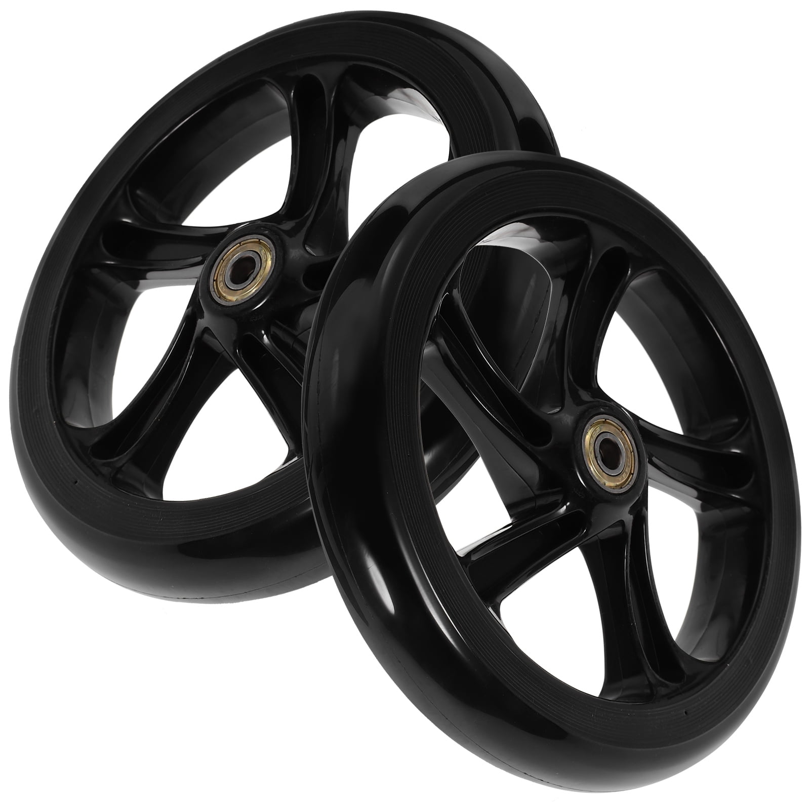 HOMEMAXS 2 Pcs High Elastic Pu Wheel Walker with Wheels Electric ...