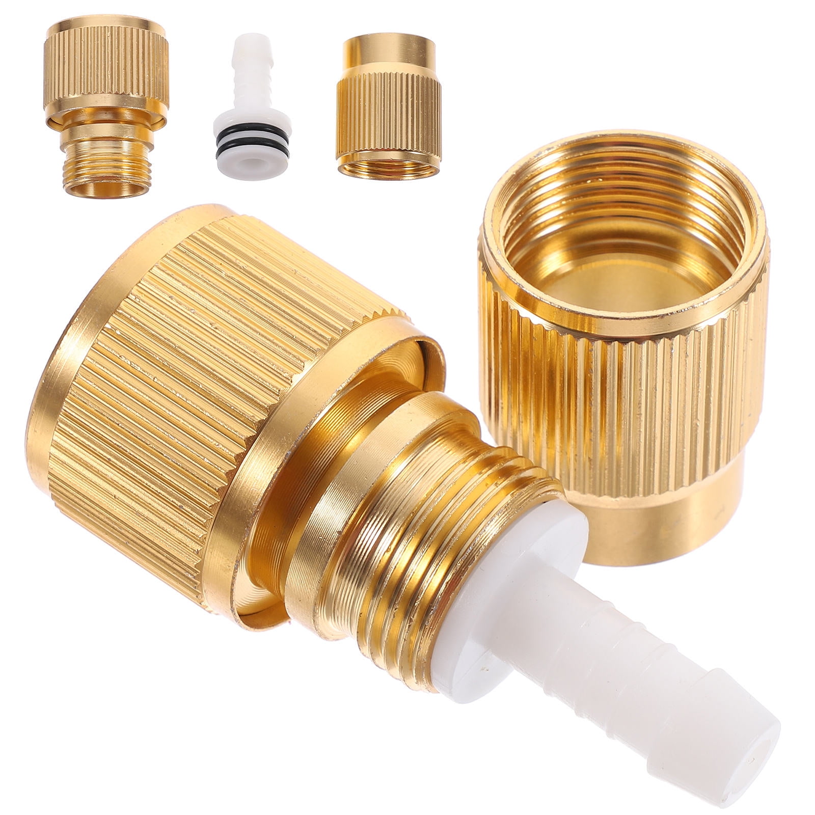 HOMEMAXS 2 Pcs Hose Connector Replacement Fitting Faucet Adapter Male ...