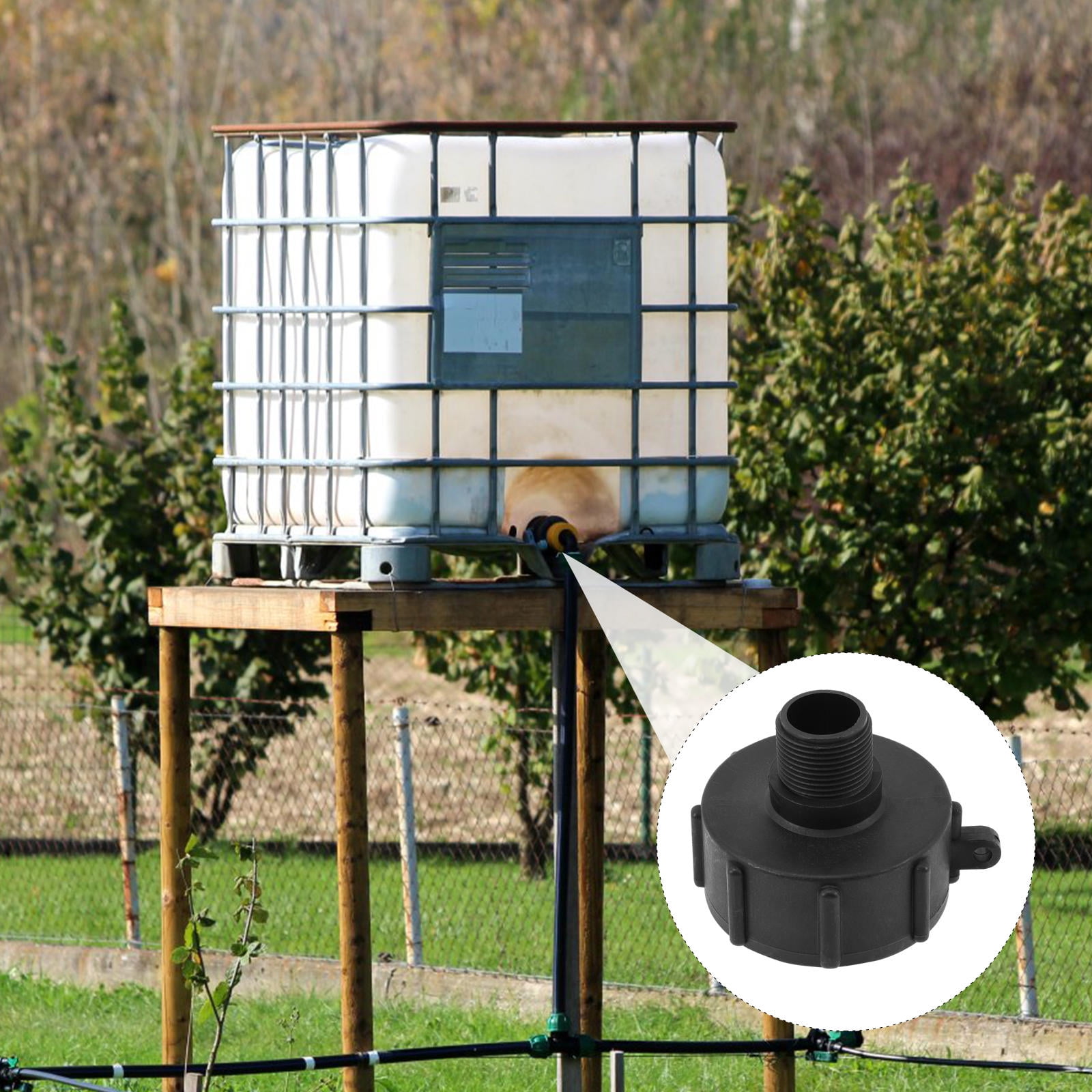 HOMEMAXS 2 Pcs Ibc Tote Camlock Fittings Tank Hose Adapter Kit Black ...