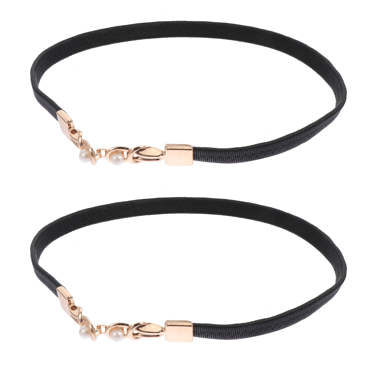 MOKKHNB Girls Belts Black Pearl Design 2Pack Fashionable Wear - Walmart.com