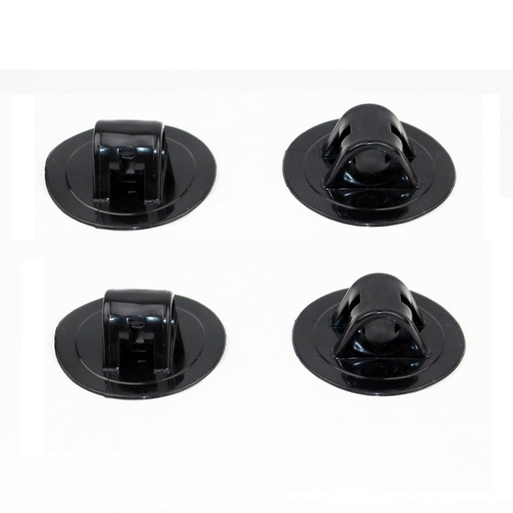 2 Pcs Kayak Kayaking Bracket Buckle Pvc Boat Rib Black Accessories ...