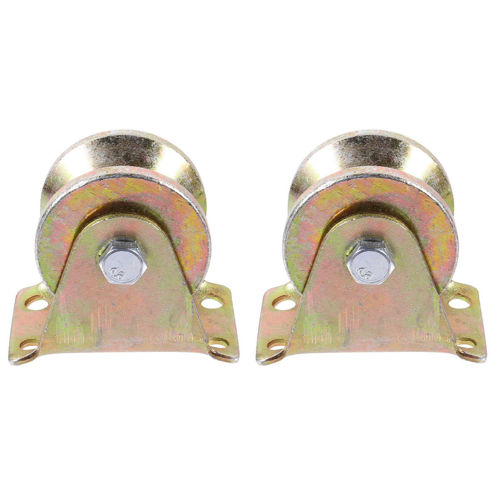 HOMEMAXS Sliding Gate Roller Steel Golden Heavy Duty for Reversing ...