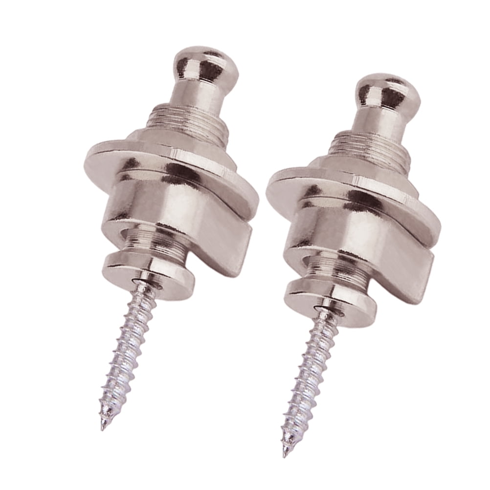 HOMEMAXS 2 Pcs Locking Strap Guitar Screw Guitar Strap Hardware 5*2.3cm ...