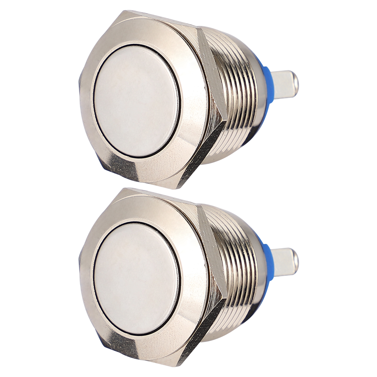 HOMEMAXS 2 Pcs Metal Switch Button Solar USB Panel Wireless Light ...