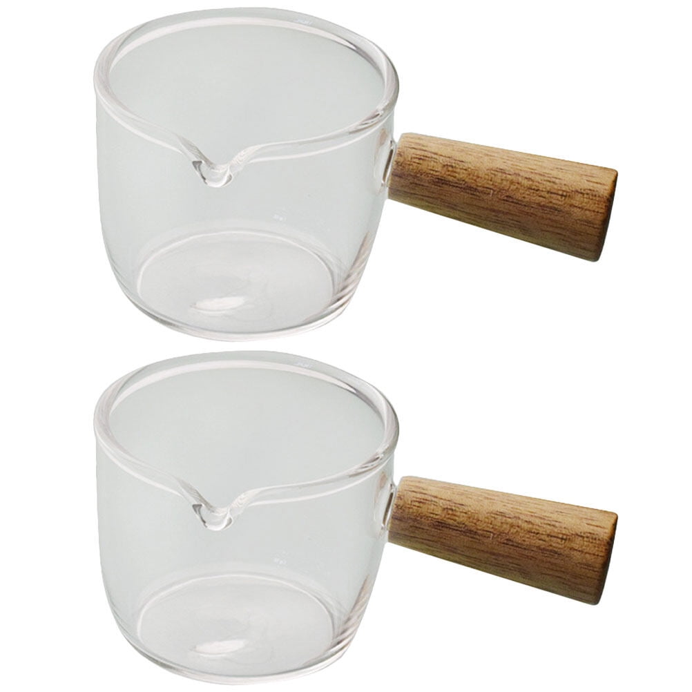 2 Pcs Milk Cup Glass Capacity Cups Coffee Pitcher - Walmart.com