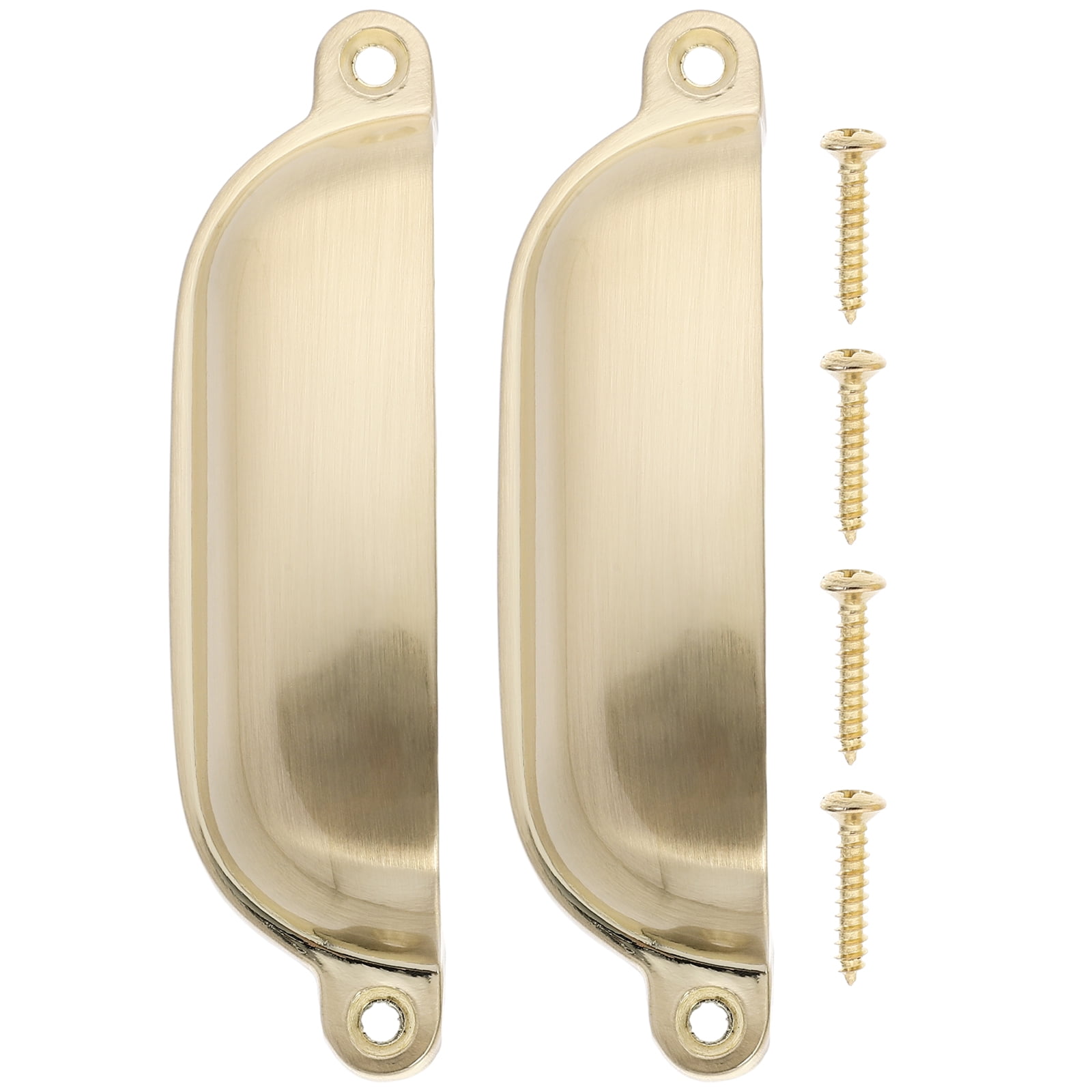 HOMEMAXS 2 Pcs One Pair of Metal Drawer Cabinet Door Handles (gold ...