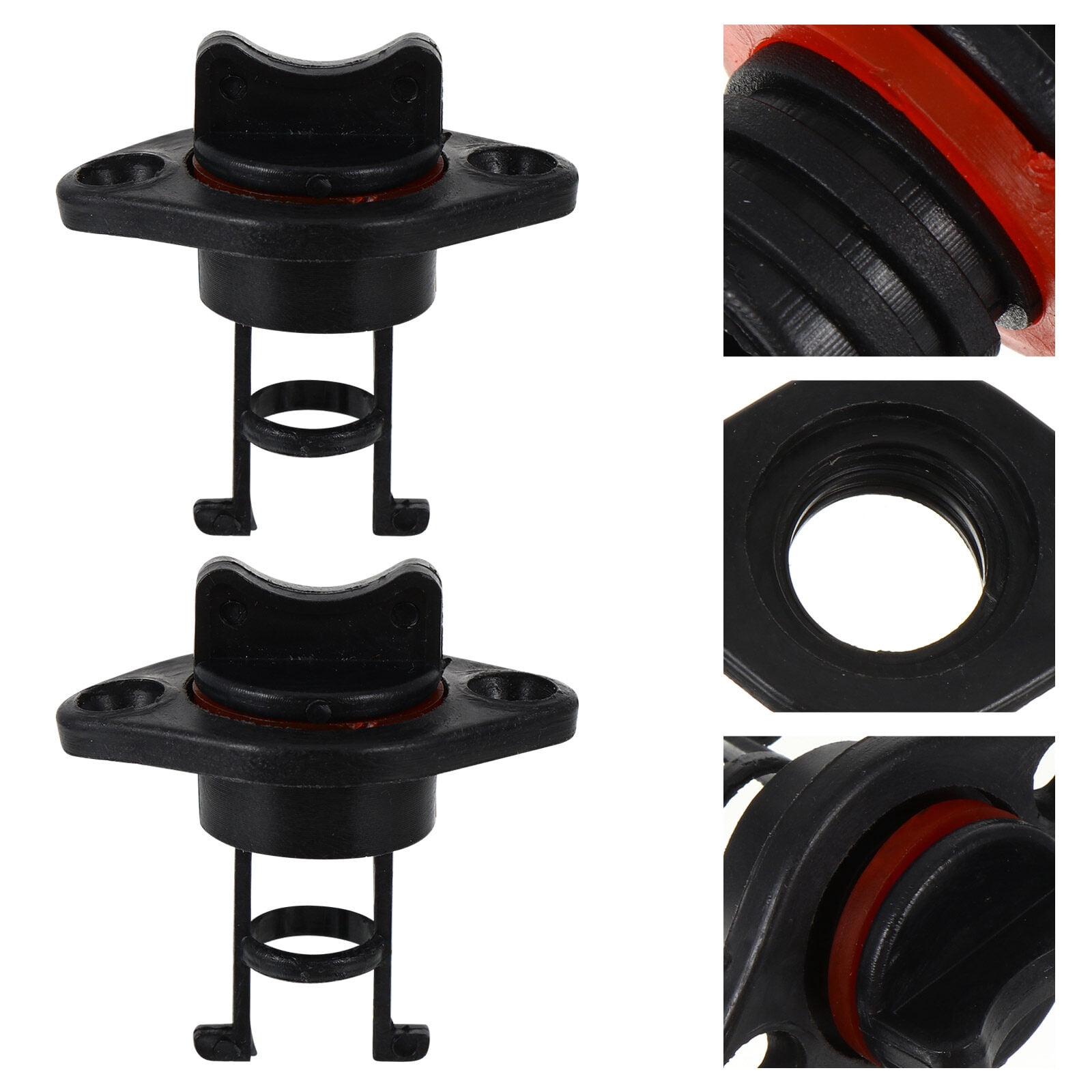 HOMEMAXS 2 Pcs Pontoon Boats Rubber Screw Plug Canoe Drain Stopper ...