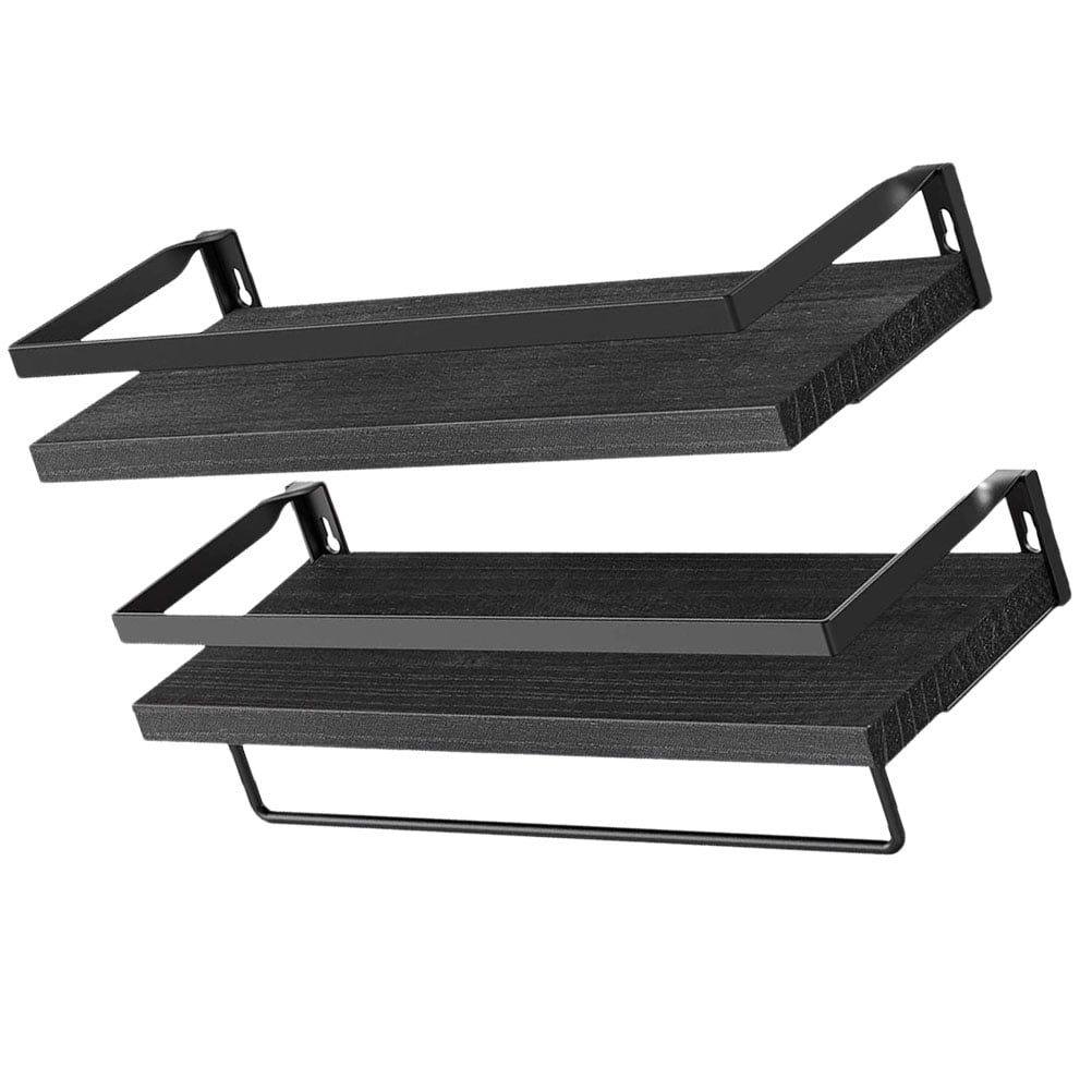 HOMEMAXS 2 Pcs Rack Display Shelf Break-resistant Shelves Lip Edges ...