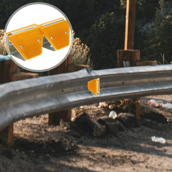 HOMEMAXS 2 Pcs Reflective Delineators Driveway Trail Markers with Clips ...