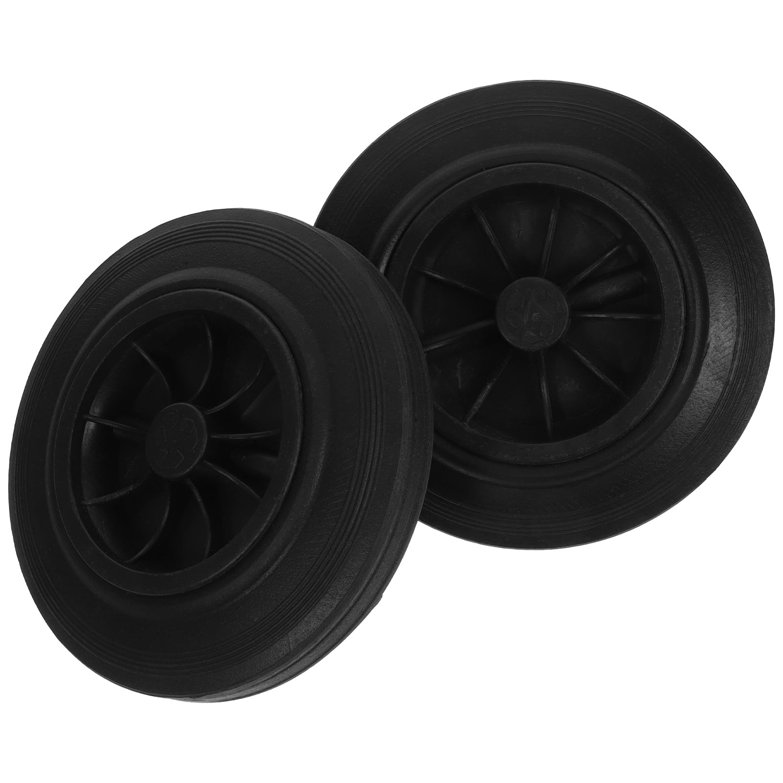 HOMEMAXS 2 Pcs Sanitation Trash Can Wheels Swivel Casters for Rolling ...
