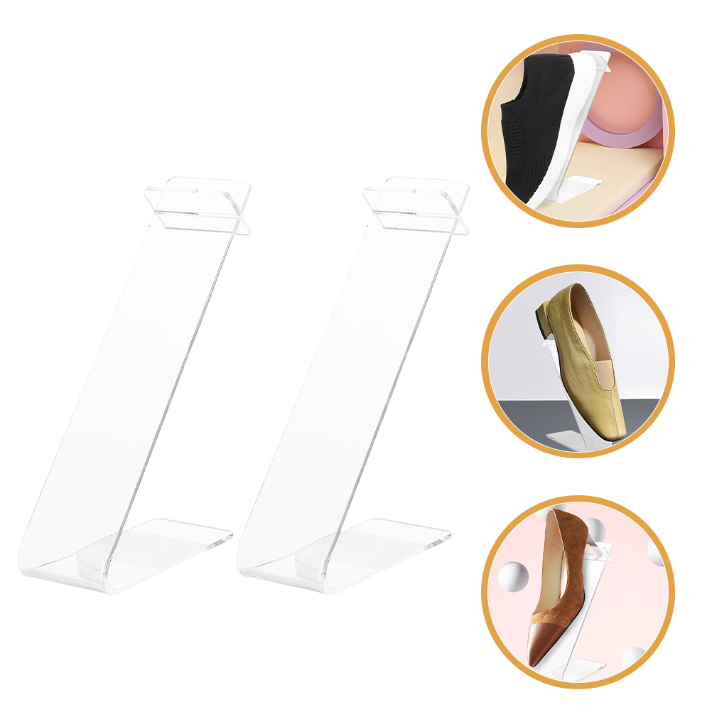 HOMEMAXS 2 Pcs Shoe Support Display Rack for Entryway Holder Tray Racks ...