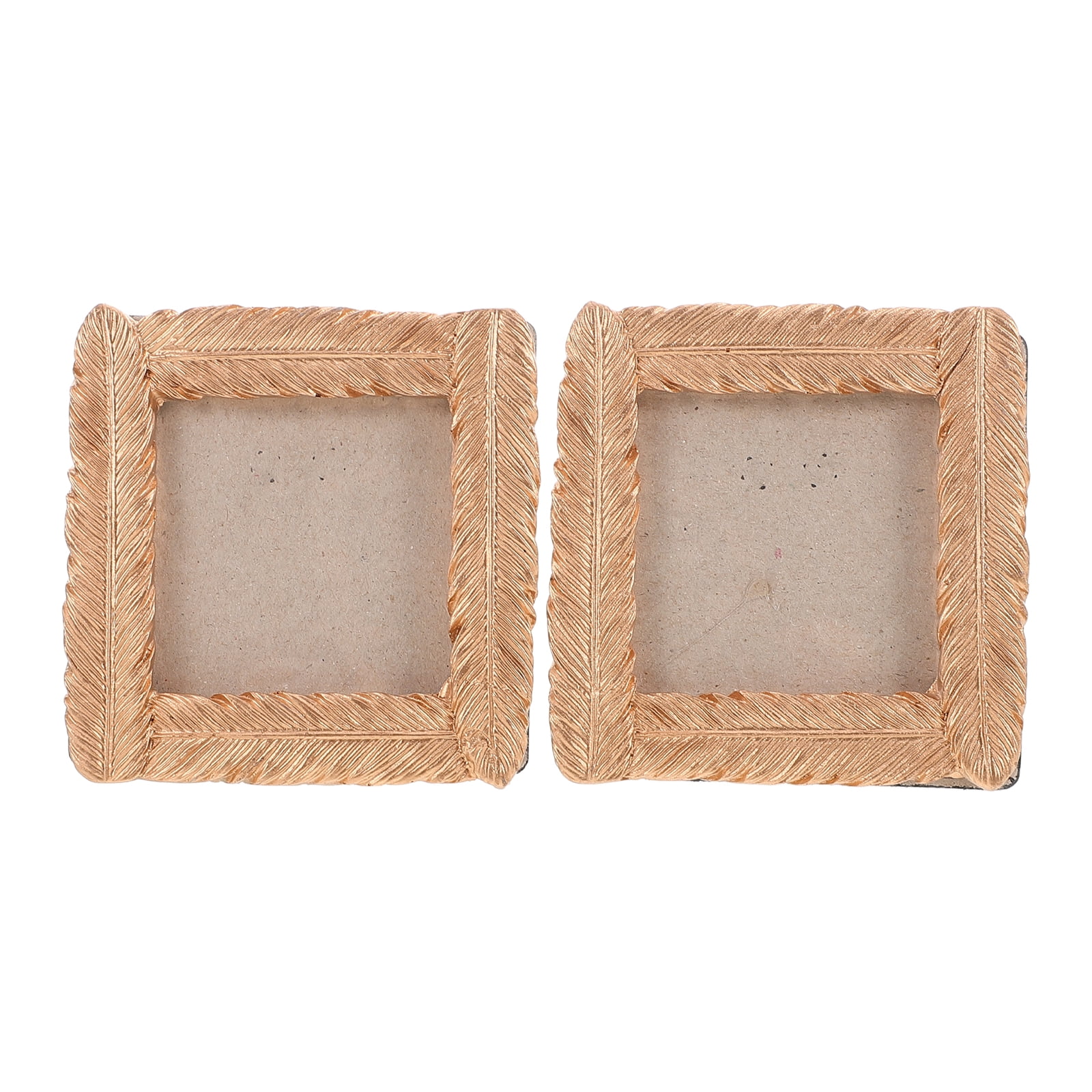 2 Pcs Small Picture Frames 3x3 Photo Ladles Neater Work - Walmart.com