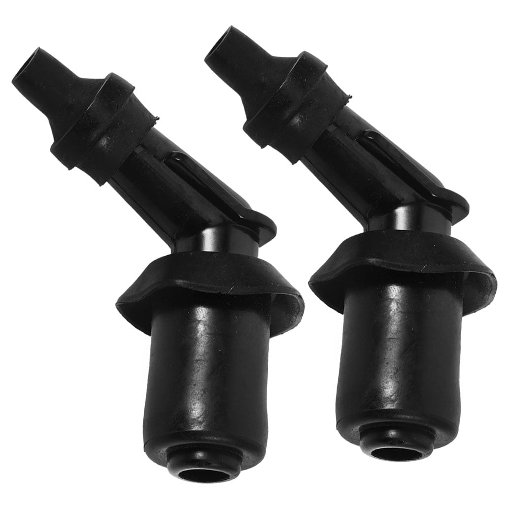 2 Pcs Spark Plug Boot Cap Front Bumper Fasteners Liners Black - Walmart.com