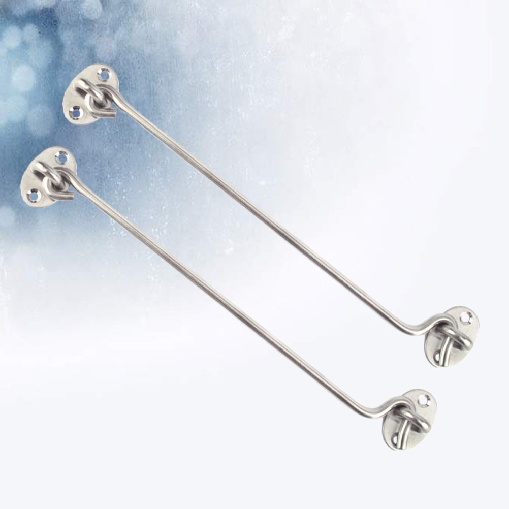 HOMEMAXS 2 Pcs Stainless Steel Air Hook Window Catch Door Gate Locker ...