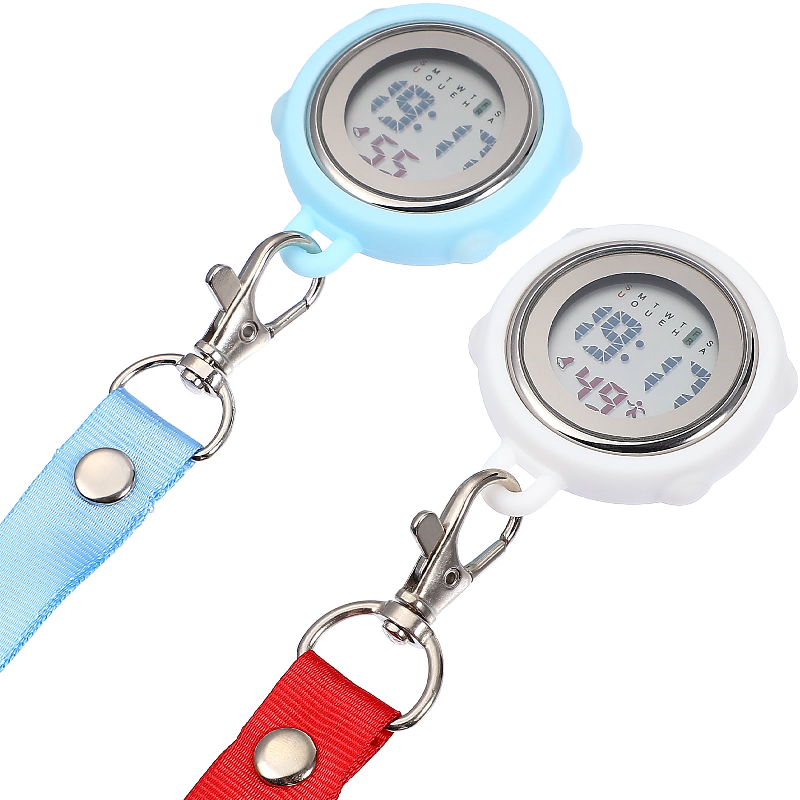 HOMEMAXS 2 Pcs Stopwatches with Buckle Lanyard Digital Pocket Watches ...