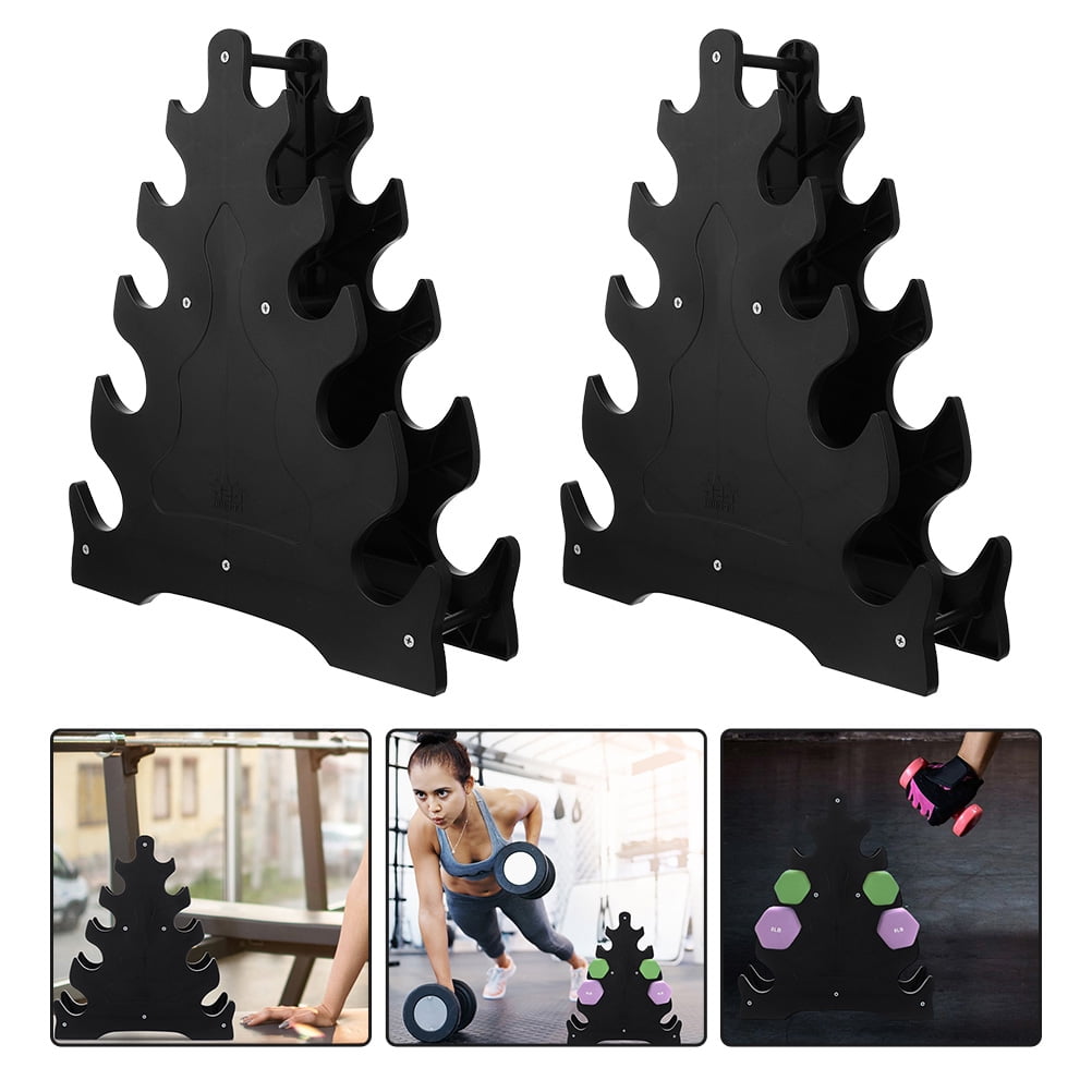 HOMEMAXS 2 Pcs Storage Rack Fitness 45.00X38.00X9.50CM Black - Walmart.com