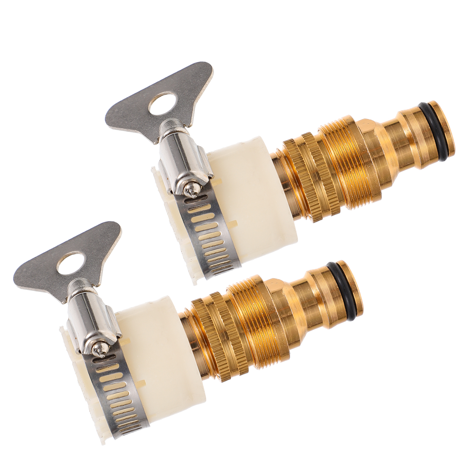 HOMEMAXS 2 Pcs Tap Faucet Connector Eight Claw Universal Connectors ...