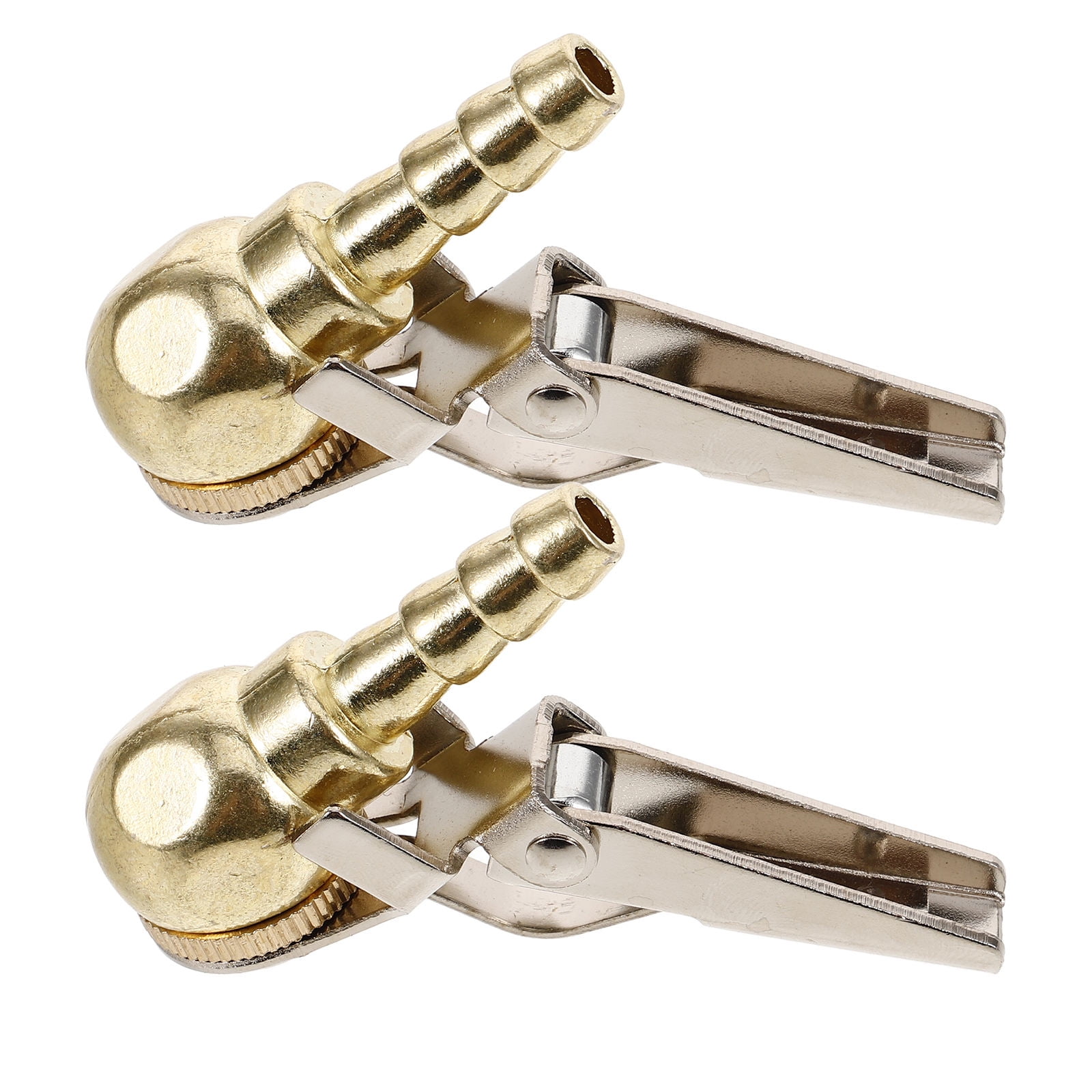 HOMEMAXS 2 Pcs Tire Air Clip Locking Car Accessories Hose Pipe Golden ...