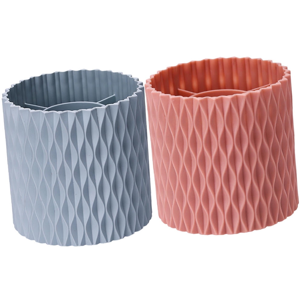 2 Pcs Toilet Bathroom Rotating Storage Pot Travel Office - Walmart.com