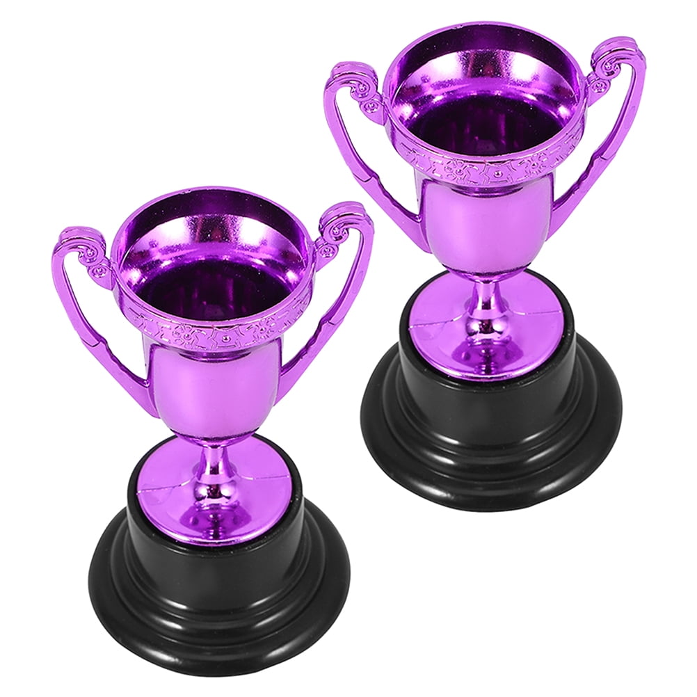 HOMEMAXS Purple Mini Trophies for Decoration Made of Plastic Ideal for ...
