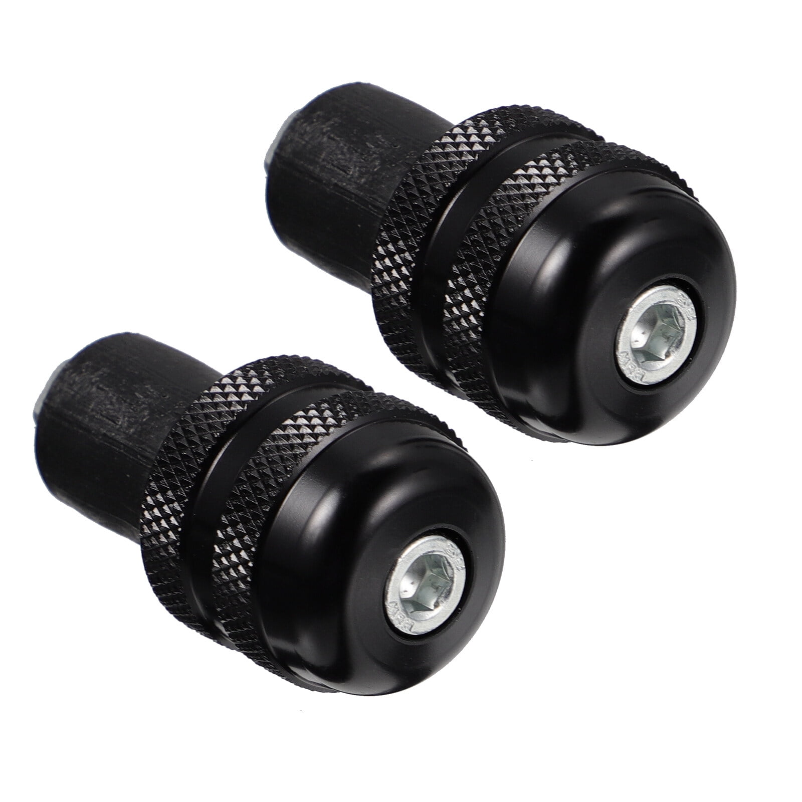 HOMEMAXS 2Pcs Handlebar End Plug Black for Motorbike Riders Motorcycle ...