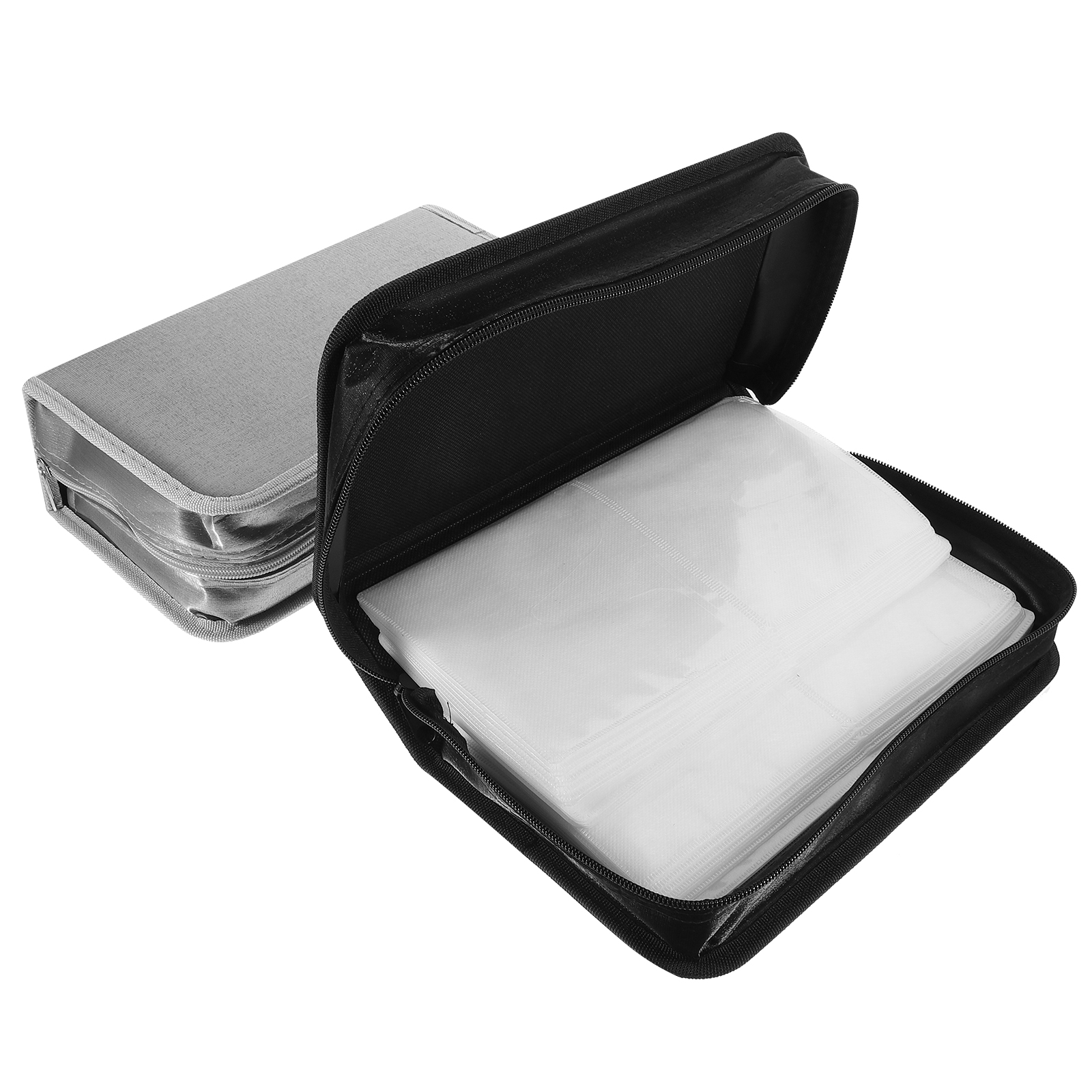 HOMEMAXS 2 Pcs Vinyl Record Storage Portable CD Bag Travel - Walmart.com