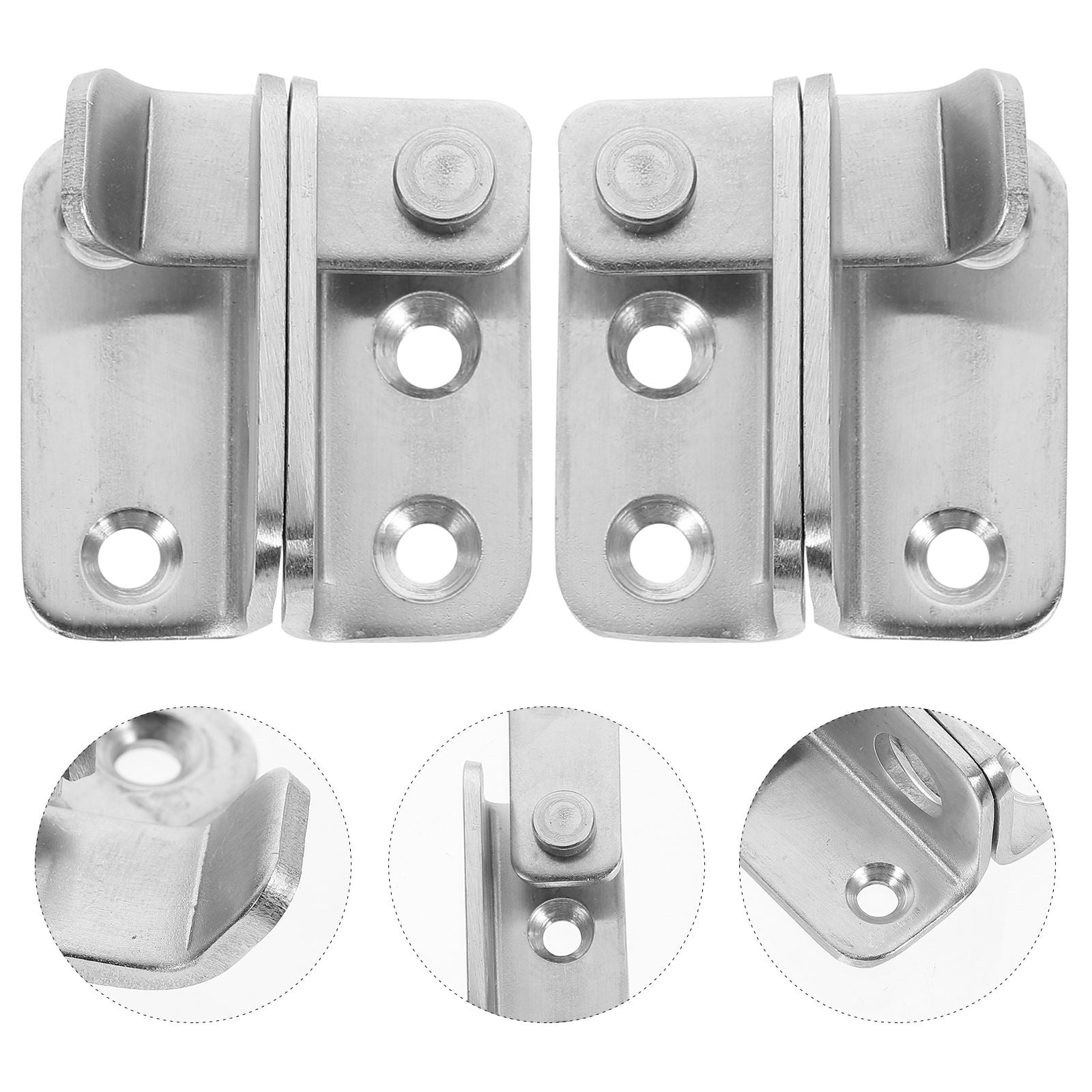 HOMEMAXS 2 Pcs Way Gate Latch Door Security Slide - Walmart.com