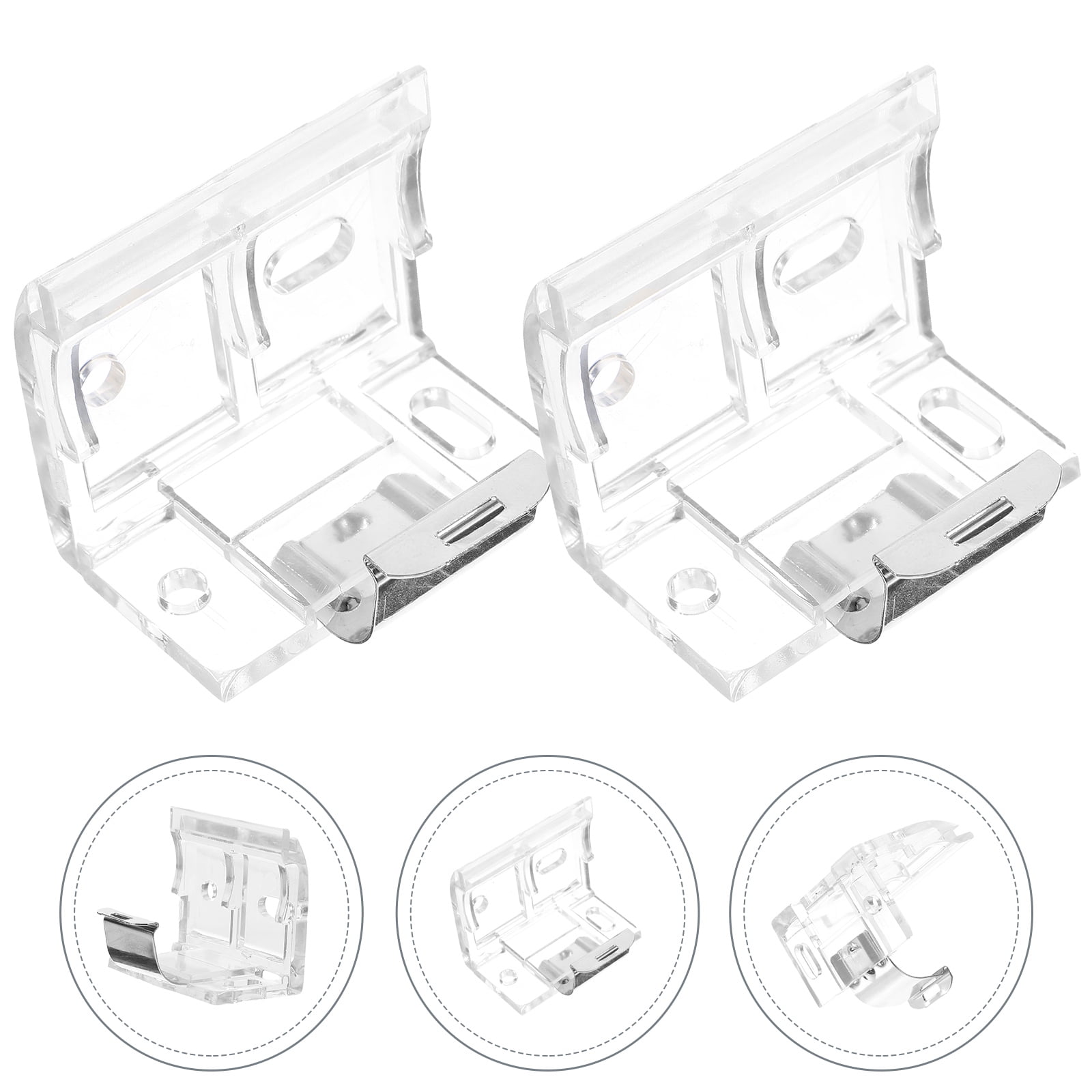 HOMEMAXS Curtain L Bracket for Home Made of Metal and Plastic Classic ...