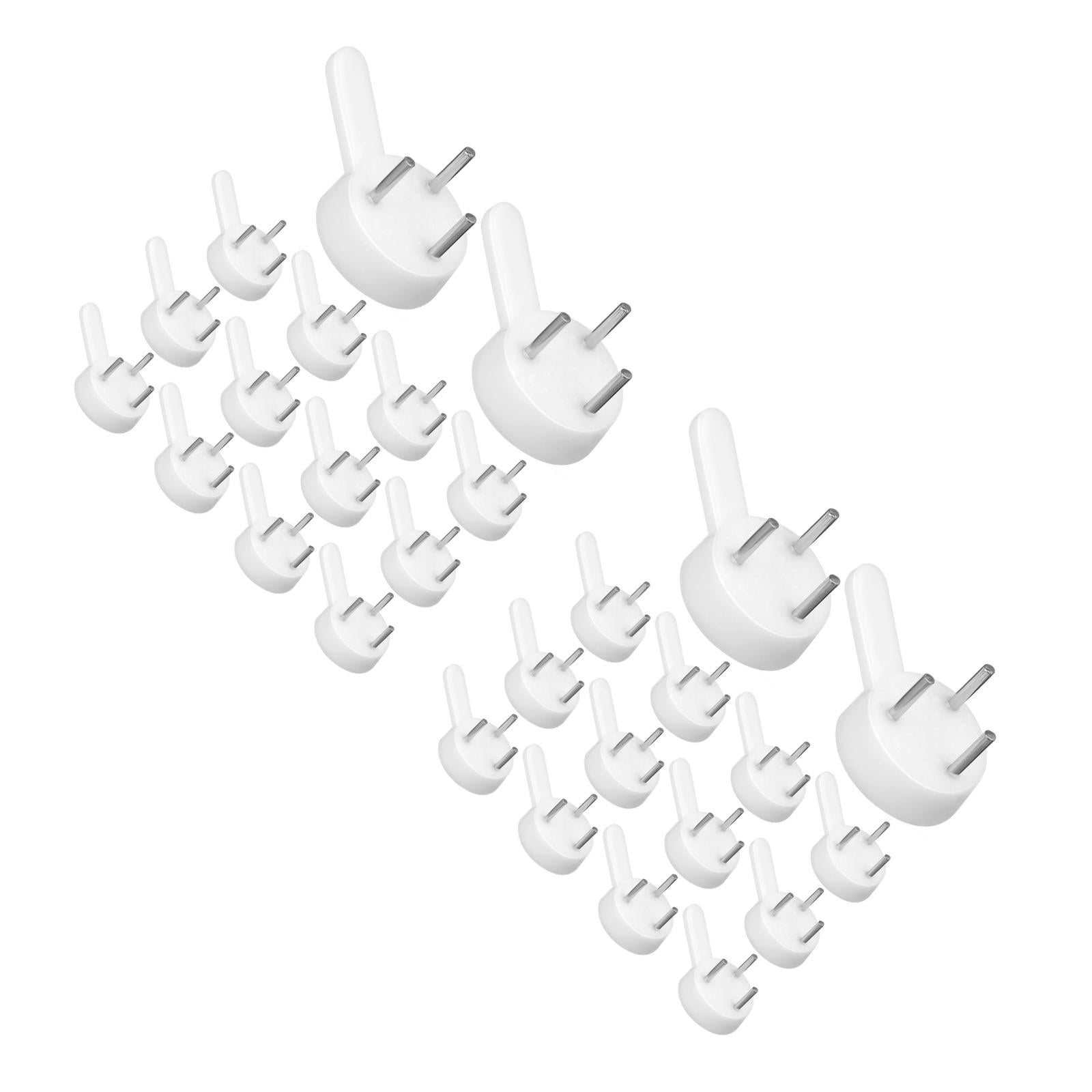 HOMEMAXS 2 Pieces Hook Picture Hangers No Trace Nail Mount Without ...