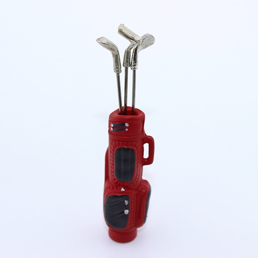 HOMEMAXS 2 Pieces Mini Golf Clubs Miniature Golf Clubs 2X8cm Red ...
