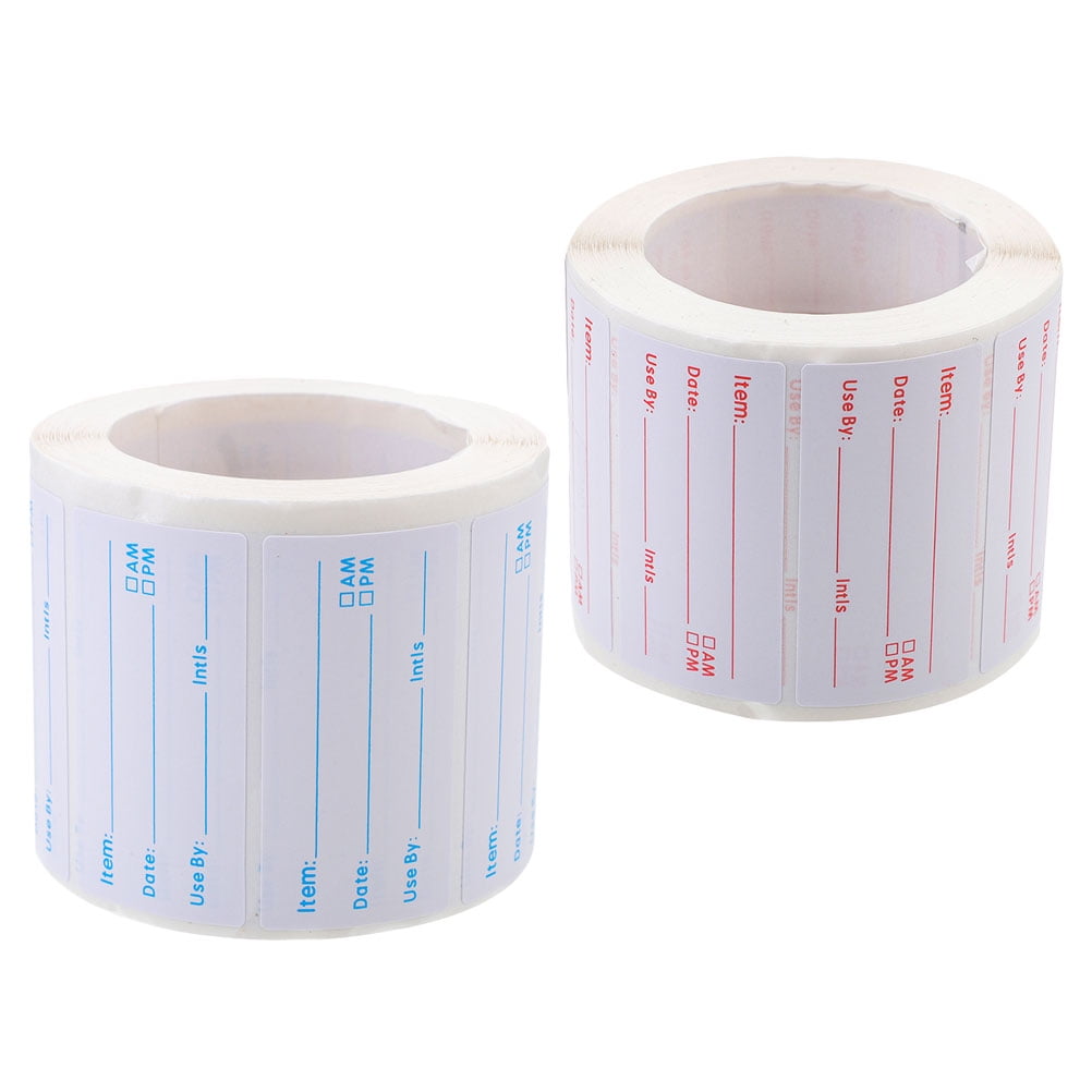 Writable Adhesive Labels for Food Decoration Assorted Color 2 Rolls ...