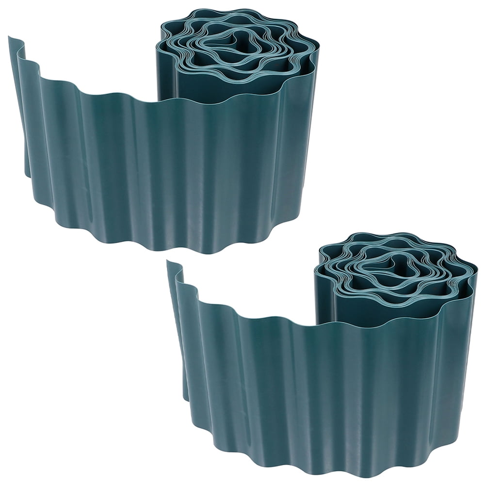 HOMEMAXS 2 Rolls Lawn Guardrail Decorative Flower Bed Edging Border ...