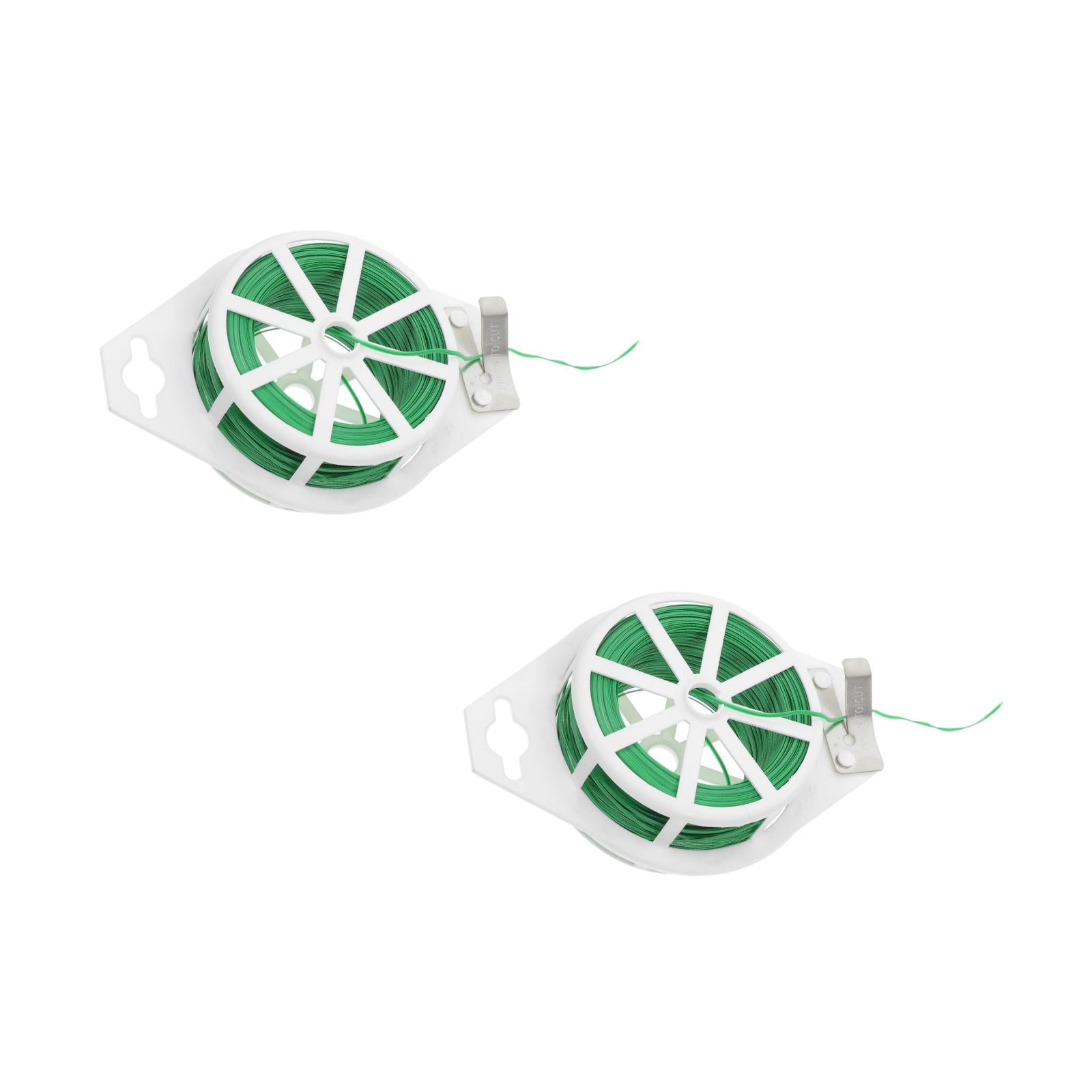 HOMEMAXS 2 Rolls Of Reusable Twist Ties Heavy Duty Bendable Green ...