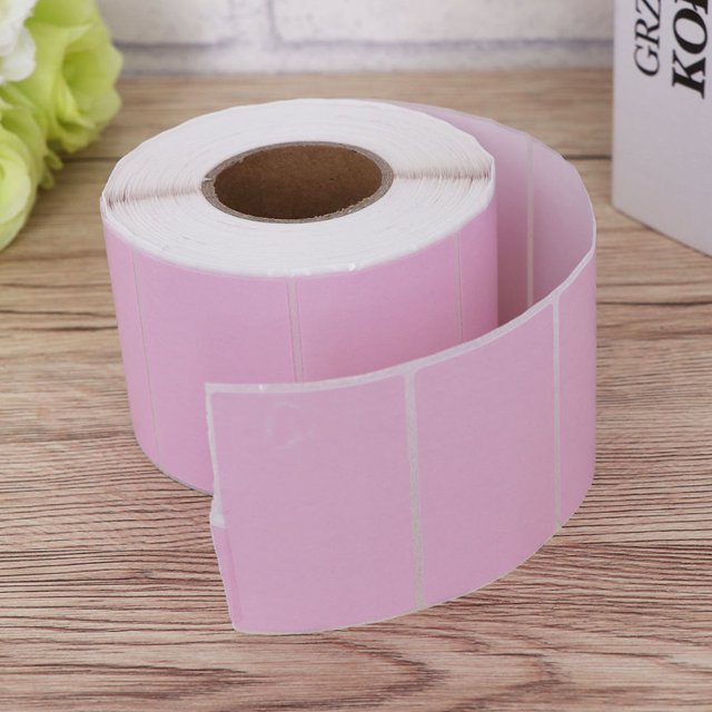 HOMEMAXS 2 Rolls Thermal Sensitive Paper Label Sticker Printed Sticky ...