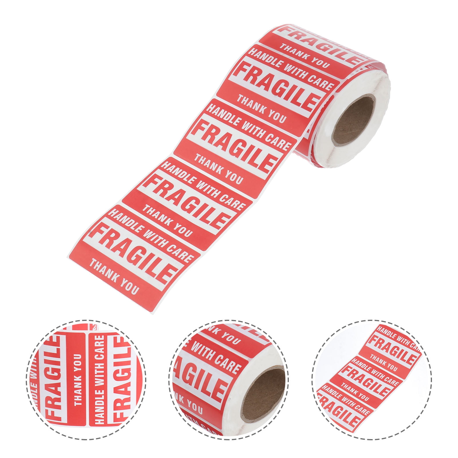 HOMEMAXS 2 Rolls of Barcode Sticker Warning Sign Self Adhesive Warning ...