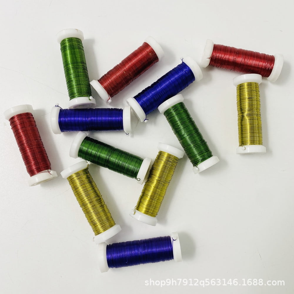 HOMEMAXS 2 Rolls of Crafts Wires Florist Flower Wire Stems DIY Flower ...