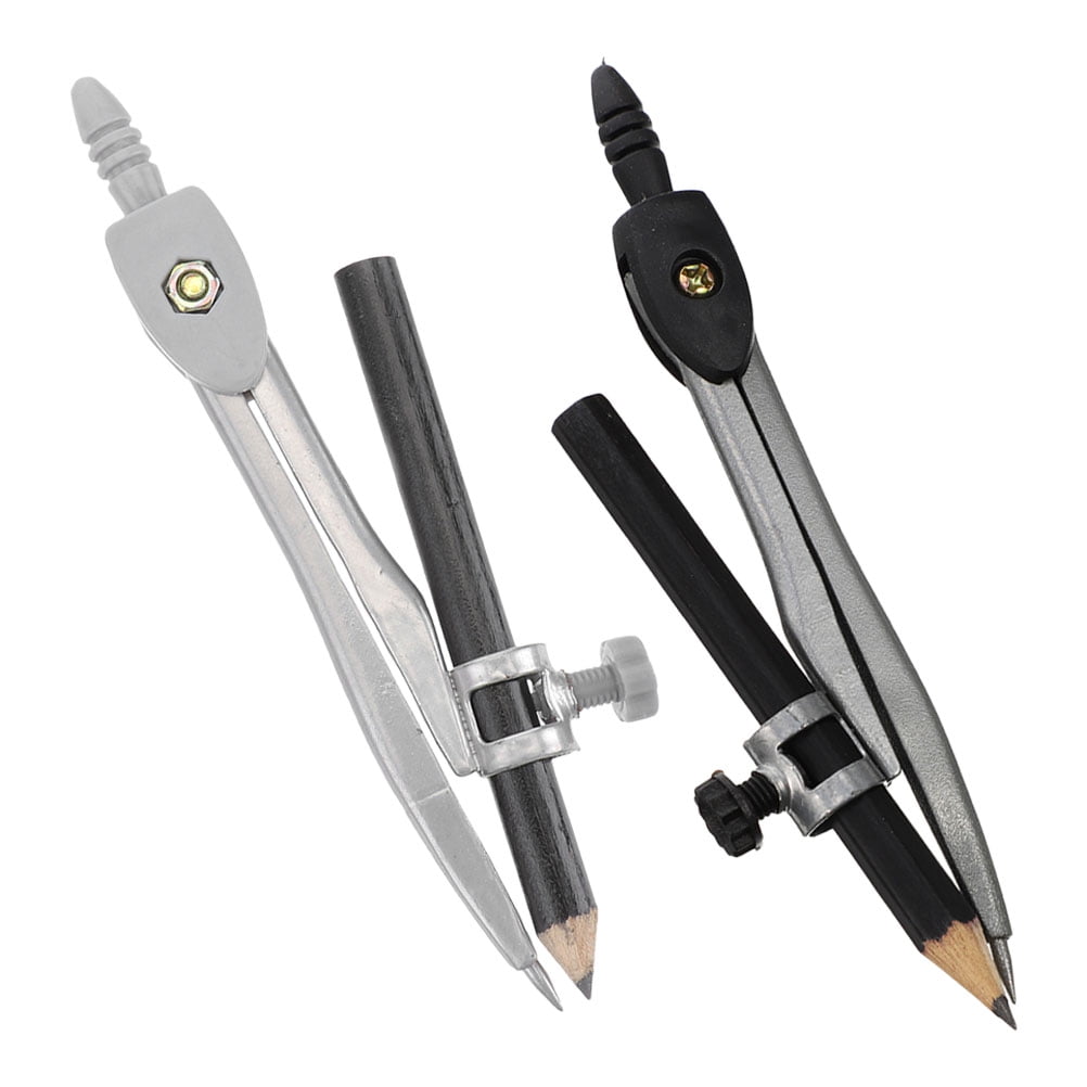 HOMEMAXS 2 Set Compass With Pencil Drawing Compass Student Math ...