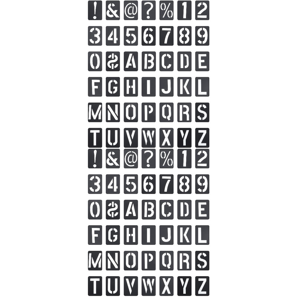 HOMEMAXS 2 Sets Alphabet Templates Number Drawing Templates Painting ...