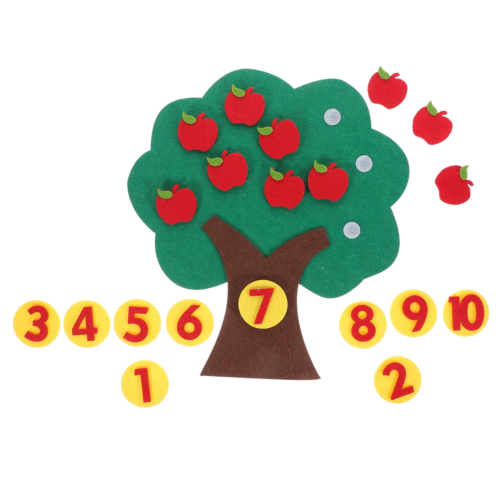 HOMEMAXS 2 Sets Apples Tree Toy Math Teaching Aid Apple Number Matching ...