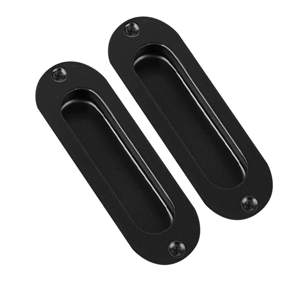 HOMEMAXS 2 Sets Barn Door Handle Invisible Lock Pull Recessed - Walmart.com