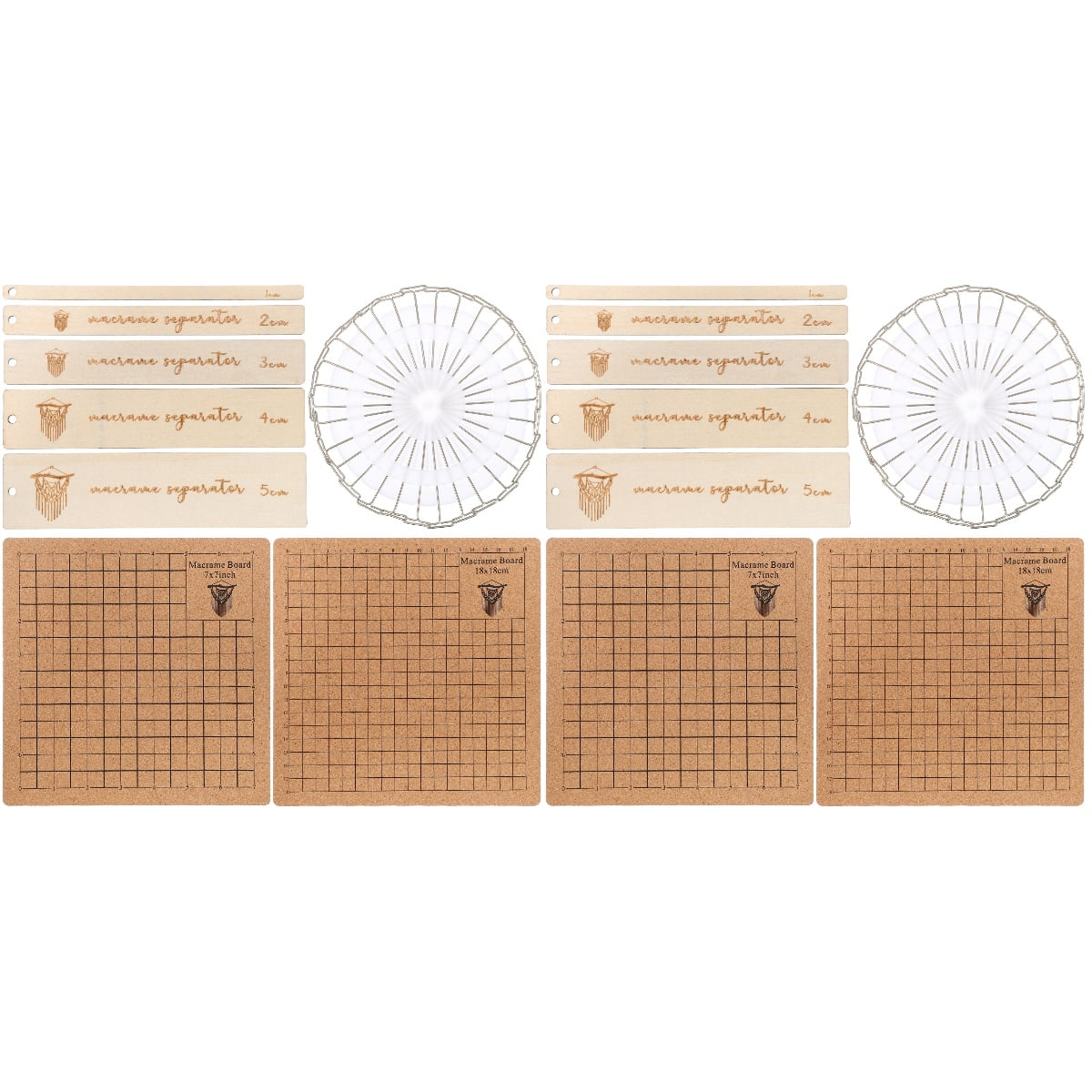 HOMEMAXS 2 Sets Braiding Board Knotting Macrame Board Handmade Macrame ...