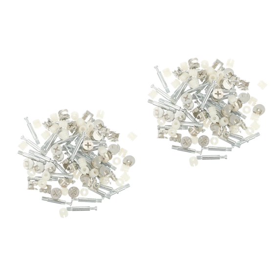 2 Sets Cam Lock Fitting Eccentric Cam and Bolt Dowel Cabinet Furniture ...