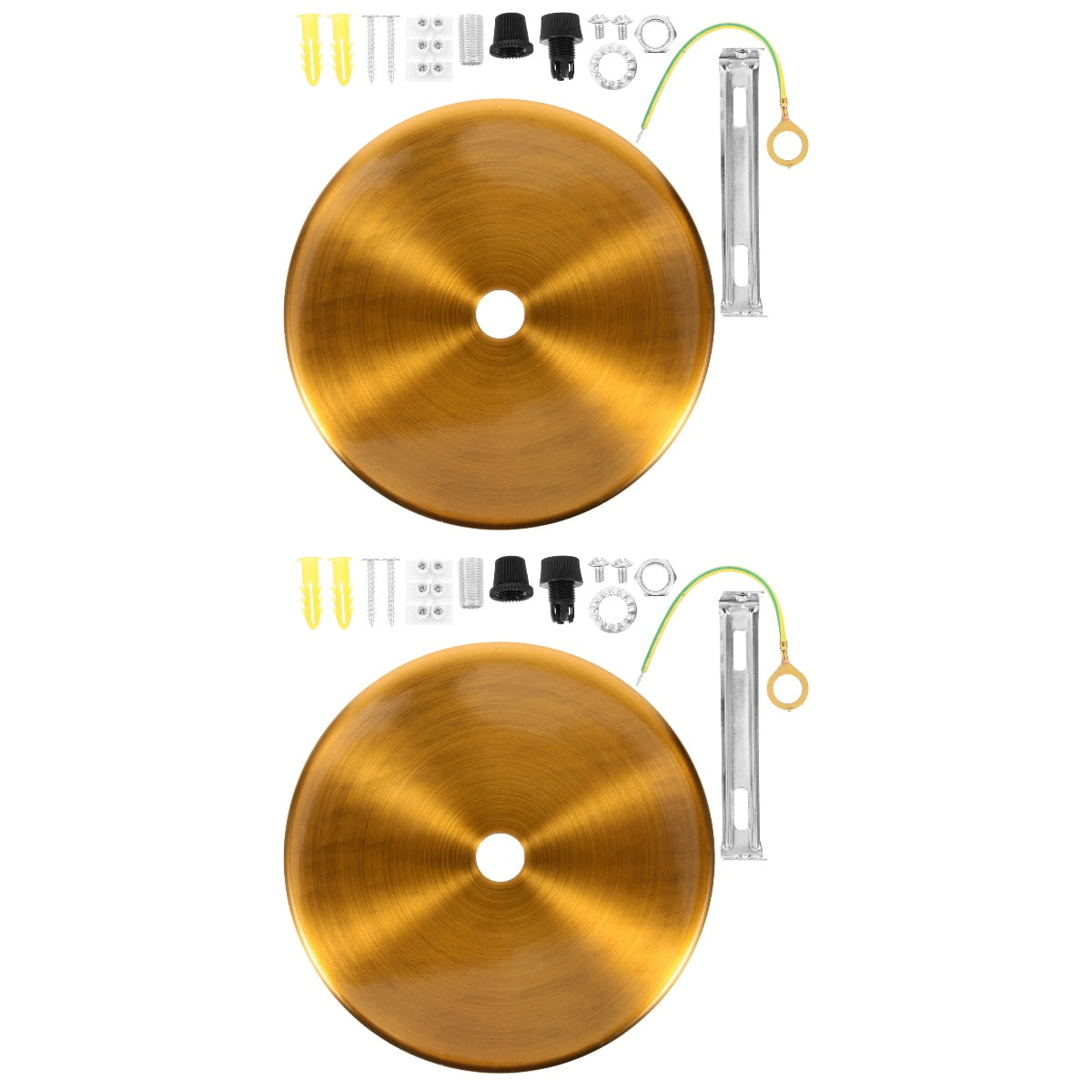 HOMEMAXS 2 Sets Ceiling Canopy Light Kit Ceiling Light Fixtures Plate ...