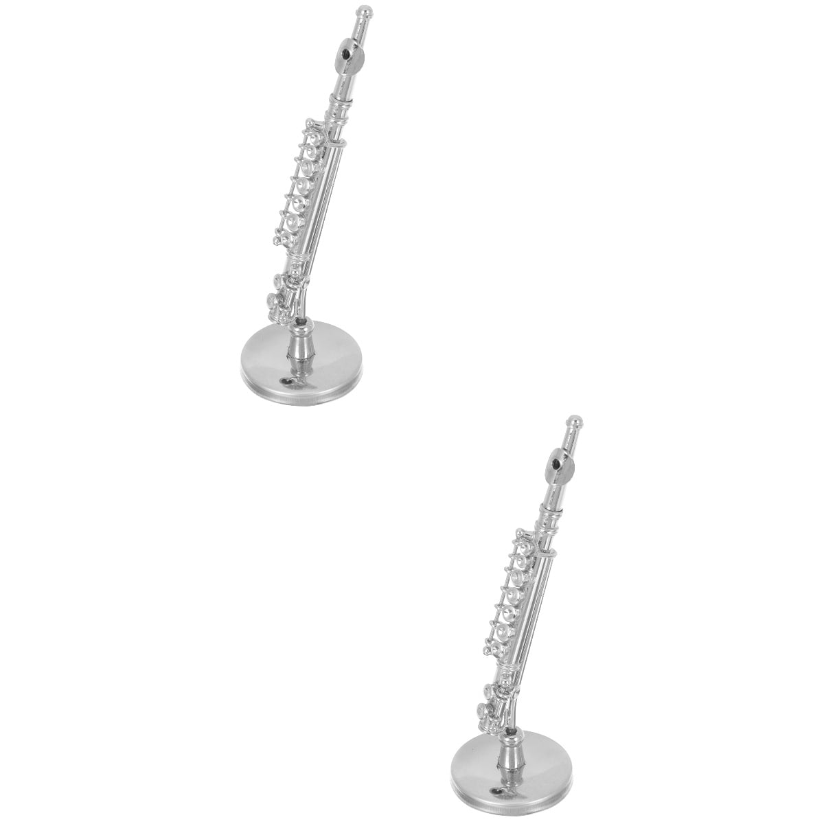 HOMEMAXS 2 Sets Copper Miniature Flute Mini Musical Instrument Model ...
