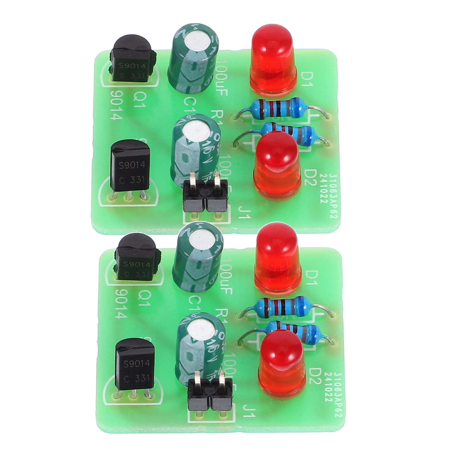 HOMEMAXS 2 Sets Diy Soldering Project Kit With Led Lights For Welding ...